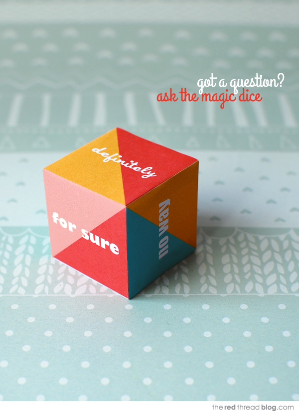 PRINTABLE :: Make a magic dice - We Are Scout