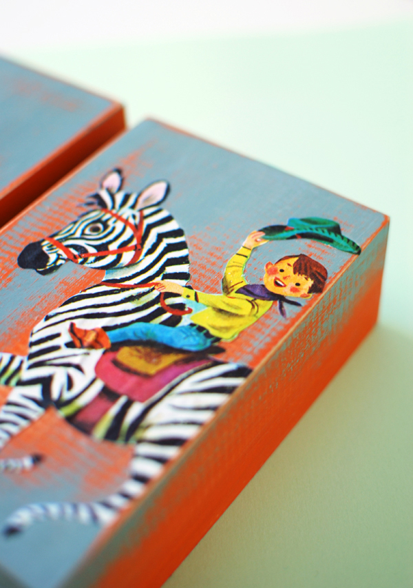 TUTORIAL: Vintage Storybook Blocks - We Are Scout