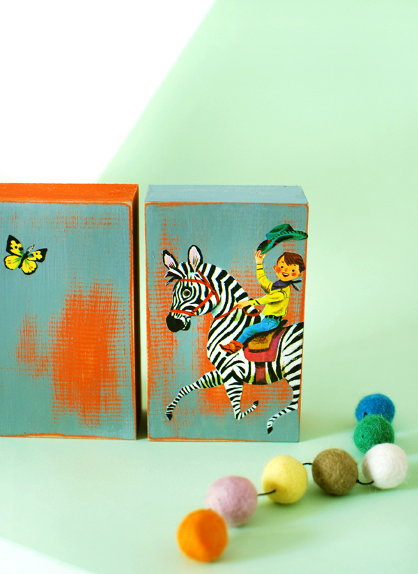 TUTORIAL: Vintage Storybook Blocks - We Are Scout