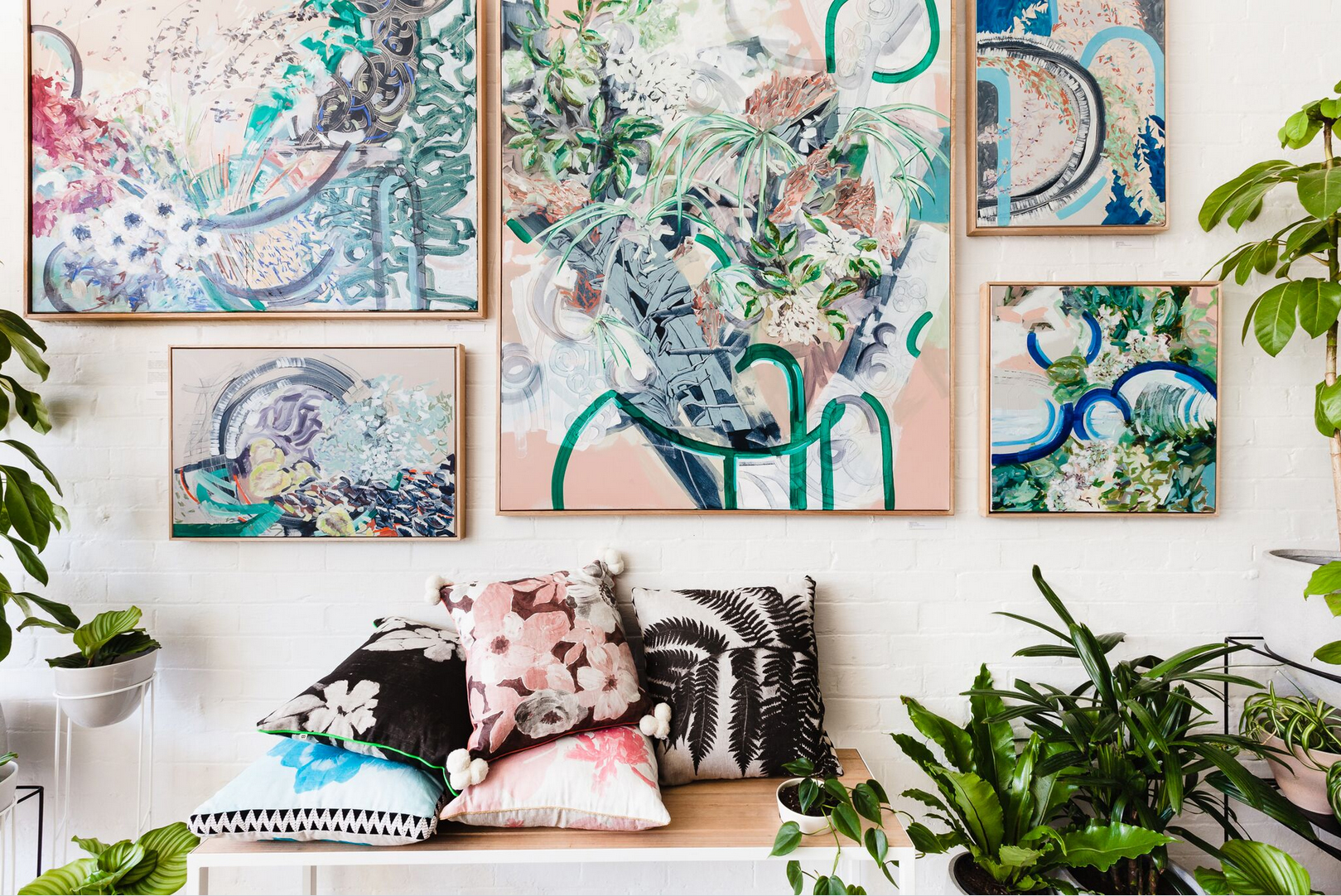 Artist Amy Wright at Ivy Muse Botanical Emporium Melbourne